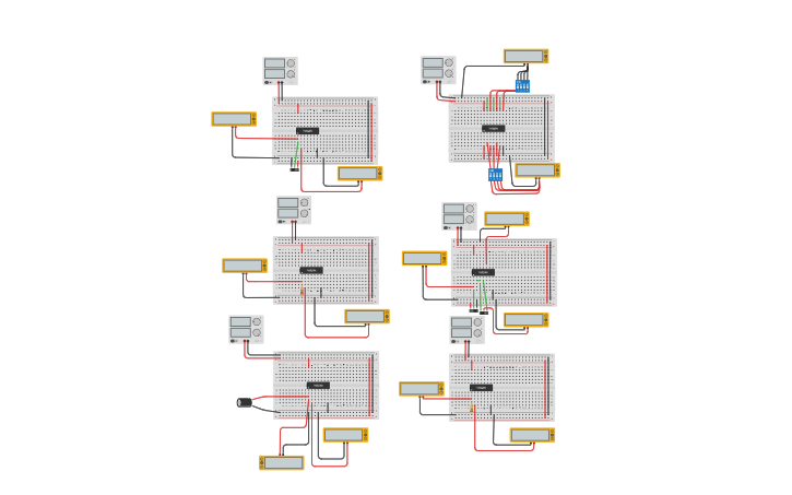 Circuit design EXP 3.1 - Tinkercad