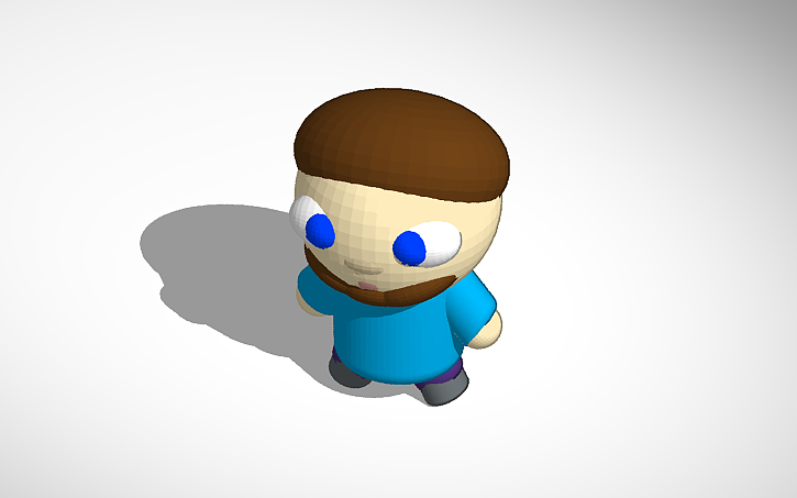 3D design chibi steve - Tinkercad