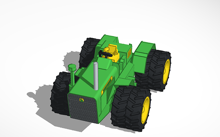 3D design 1963 john deere 8020 diesel with duals | Tinkercad