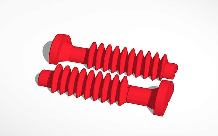3D design Split Worm Gear - Tinkercad