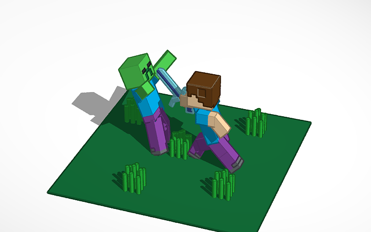 3D design minecraft screen shot - Tinkercad