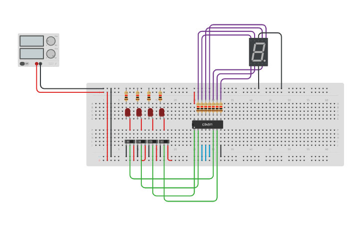 Circuit Design Prática Lab Sistemas Digitais Tinkercad