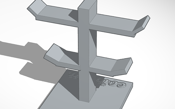 3D design HEADPHONE STAND - Tinkercad