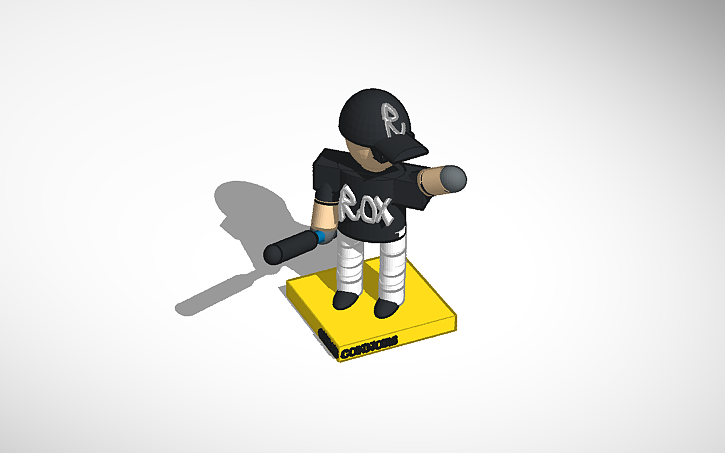 3D design me playin baseball - Tinkercad