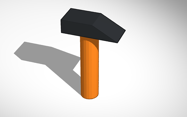 3D design çekiç - Tinkercad