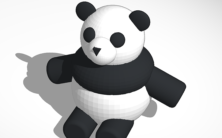3D design Panda | Tinkercad