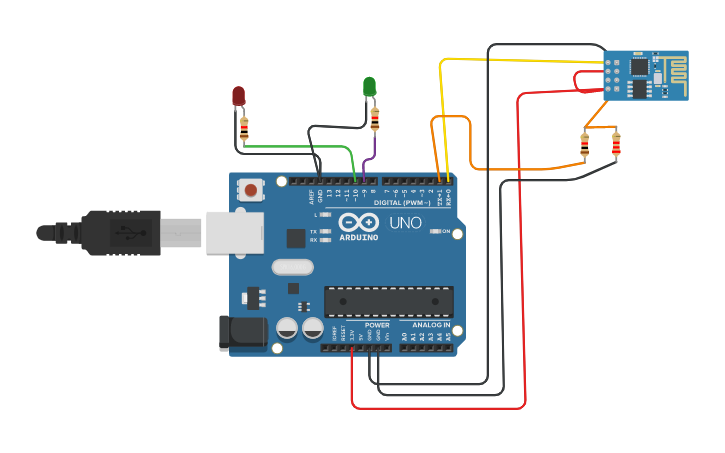 Circuit design plant monitoring system. - Tinkercad