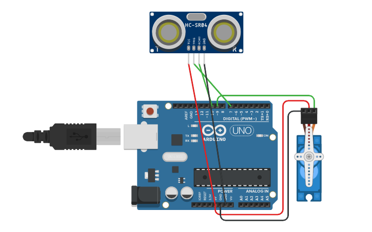 Circuit design Trash Can - Tinkercad