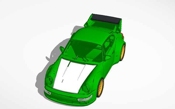 3D design Porche 911 turbo - Tinkercad