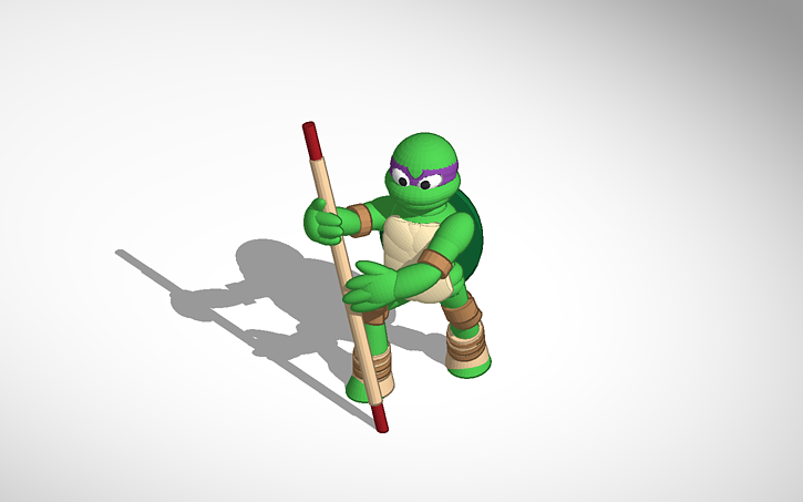 3d Design Tmnt Donatello Ready For Battle Tinkercad