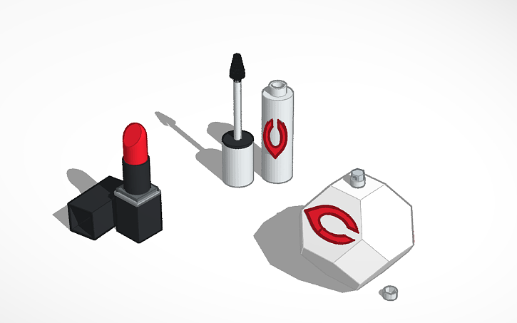 3D design Make-Up Kit - Tinkercad