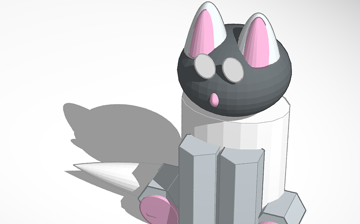 3D design Cute Cat | Tinkercad