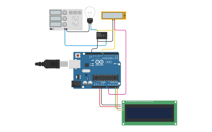 Circuit design Smart Meter Simulation - Bidirectional Control - Tinkercad