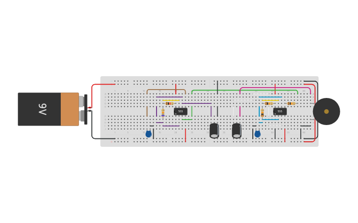 Circuit design Siren | Tinkercad