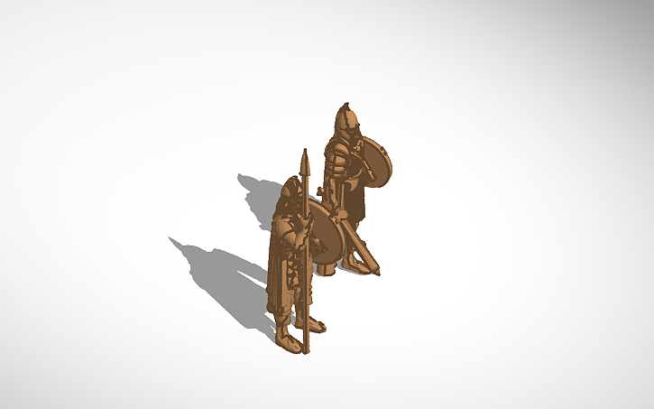 3D design Rohan soldiers - Tinkercad