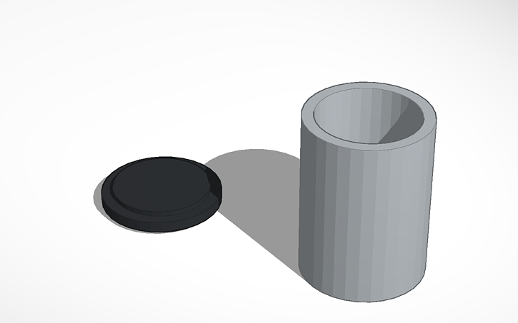 3d Design Container With Lid Tinkercad