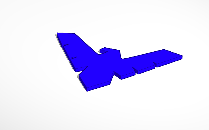 3D design Nightwing Logo | Tinkercad