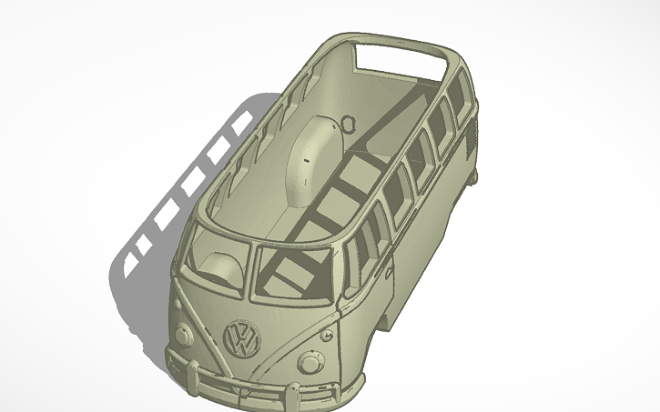 3D design VW Bus Body - Tinkercad