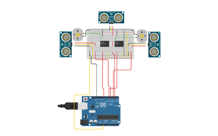 Circuit design Projeto s/ comando | Tinkercad