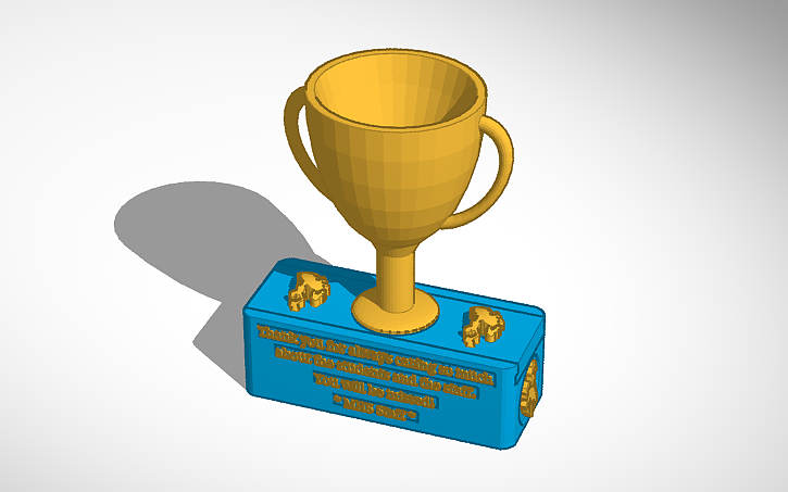 3D design Trophy - Tinkercad