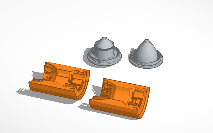 3D design concrete nozzle works better on bigger scale - Tinkercad