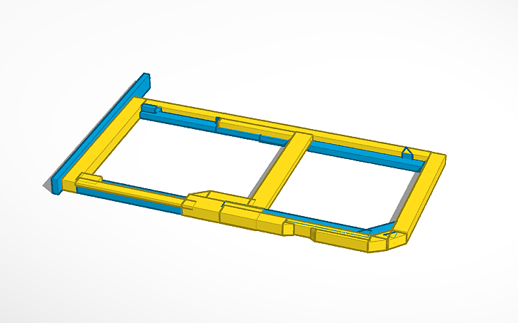 3D design sim tray htc ultra - Tinkercad