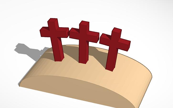 3D design Crosses on Cavalry - Tinkercad