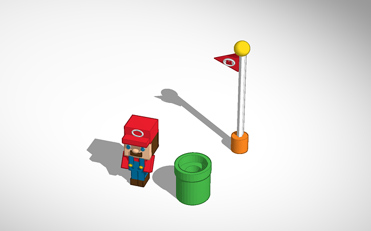 3D design Mario Version Minecraft | Tinkercad