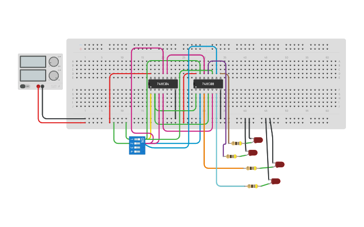 Circuit design DECODER - Tinkercad
