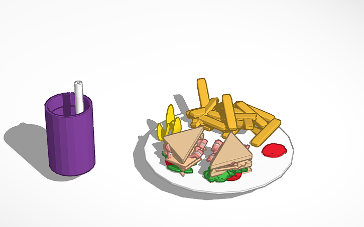3D design food - Tinkercad