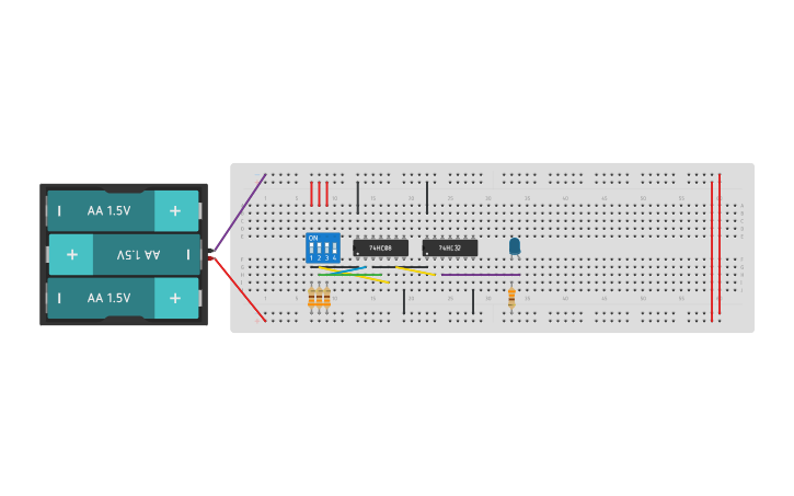 Circuit design A3 simplificado | Tinkercad
