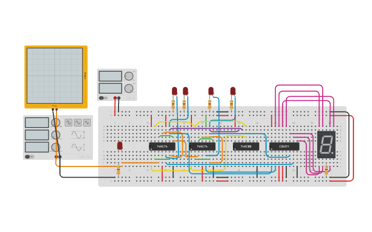 Circuit Design Async Bcd Counter Using D Ff Tinkercad 7527
