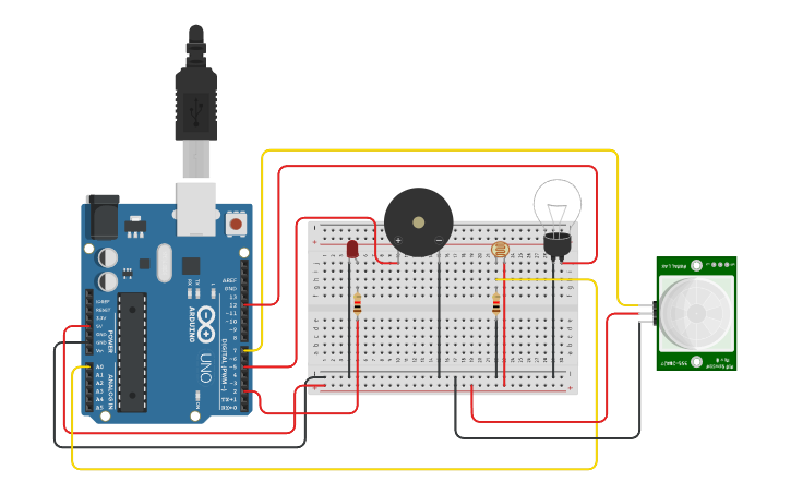 Circuit design Mô Hình Hệ Thống Nhúng - THPT Lê Qúy Đôn - Tinkercad