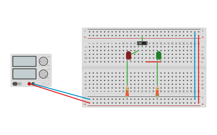Circuit design ligar led - Tinkercad