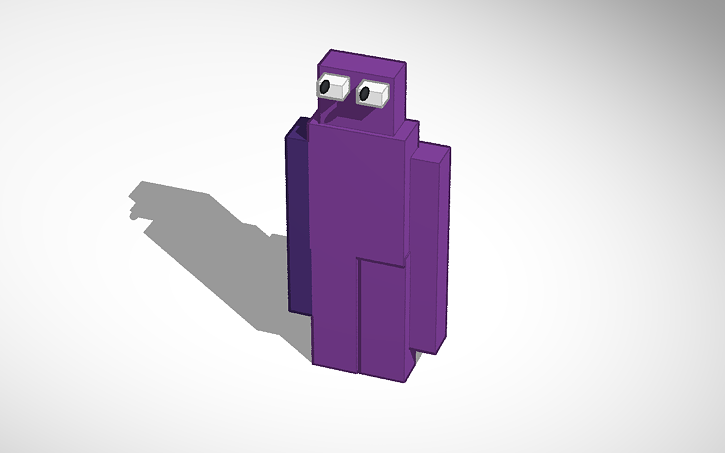 3D design the purple guy | Tinkercad