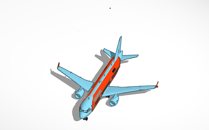 3D design Airbus A320 Windrose - Tinkercad