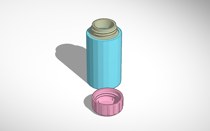3D design Bottle 60mL - Tinkercad