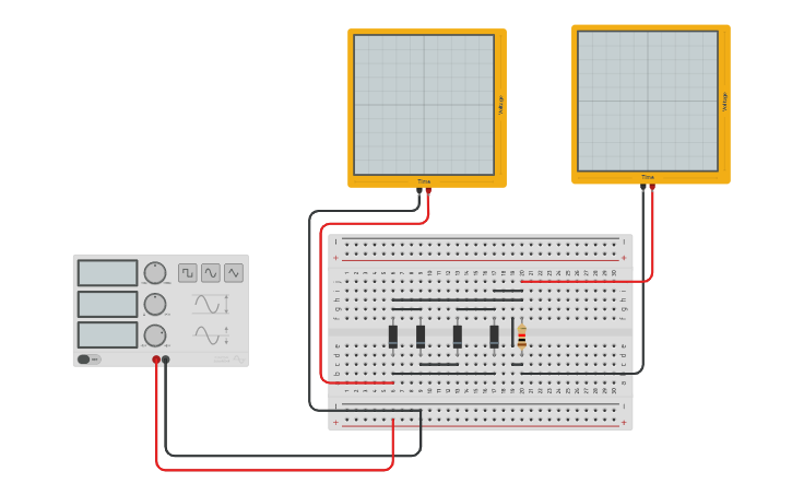 Circuit design FULL WAVE RECTIFIER - Tinkercad