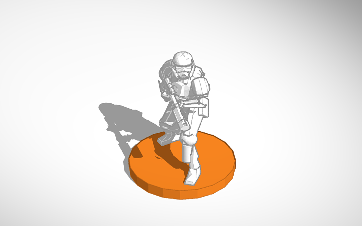 3D design Storm trooper figure | Tinkercad