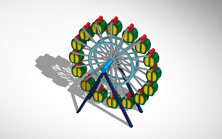 3D design Ferris wheel - Tinkercad