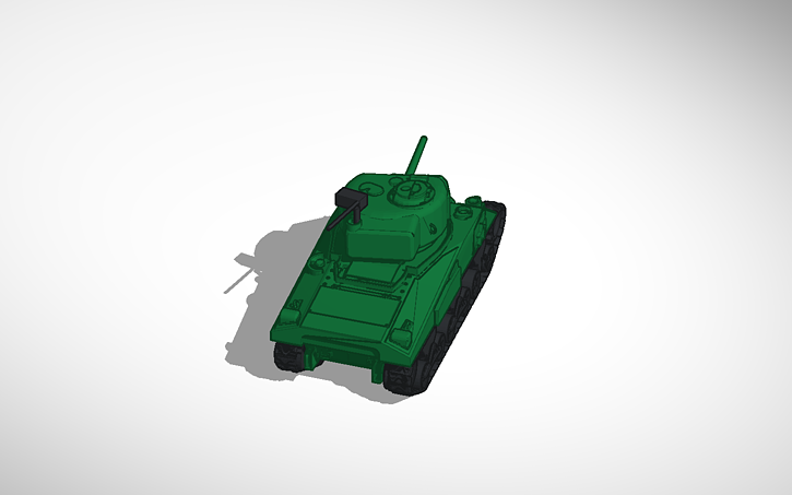3D design tank - Tinkercad