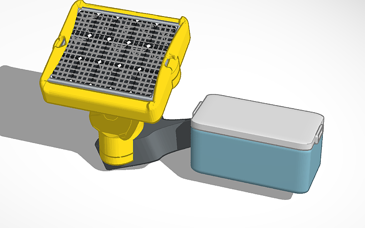 3D design Solar Cooler 2 - Tinkercad