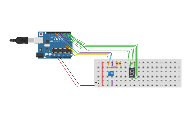 Circuit design BINARIO-HEXADECIMAL - Tinkercad