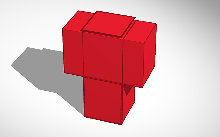 3D design Minecraft Body Template | Tinkercad