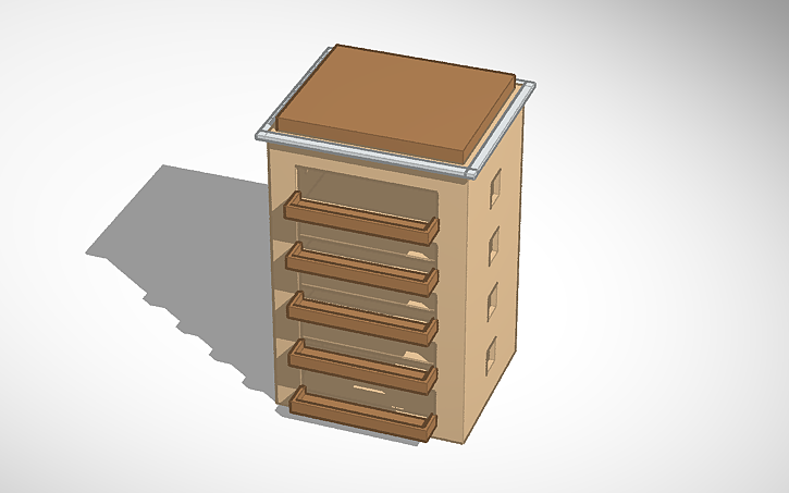 3D design 5 floors build - Tinkercad