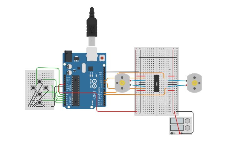 Circuit design toy truck - Tinkercad