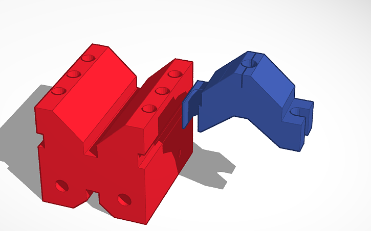 3D design Vee-Block w/ hold down bar. - Tinkercad