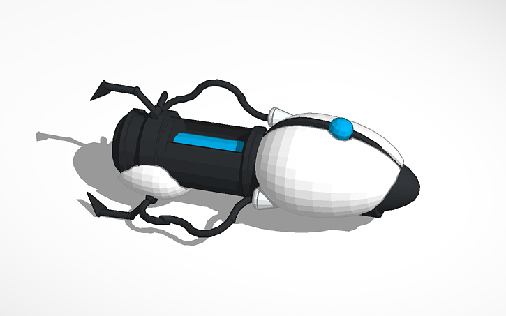 3D design Blue Portal Gun | Tinkercad