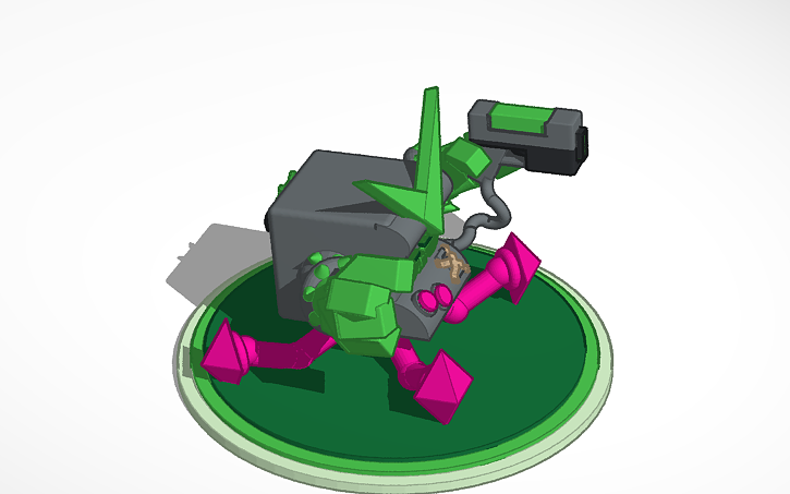 3D design Virus 8-Bit PRO - Tinkercad