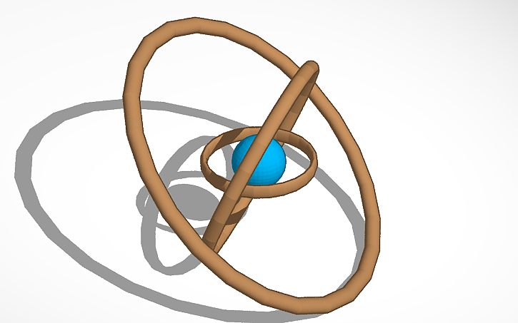 3d Design Blank Atomic Model Tinkercad